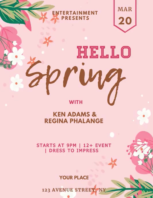 Spring flyer template | PosterMyWall