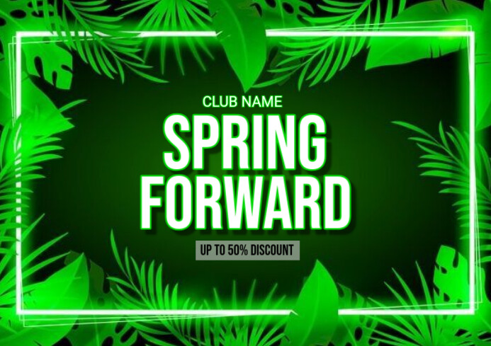 Plantilla de Spring Forward A4 | PosterMyWall