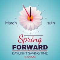 Yellow Spring Forward Instagram Image Template | PosterMyWall