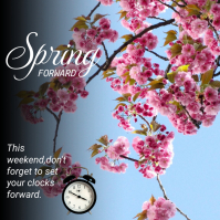 Spring Forward Template | PosterMyWall