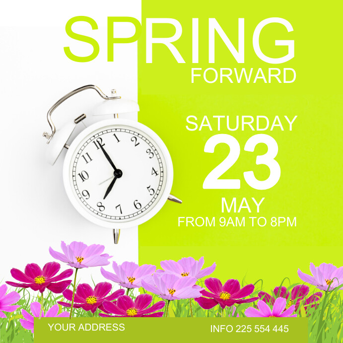 Copy of SPRING FORWARD | PosterMyWall