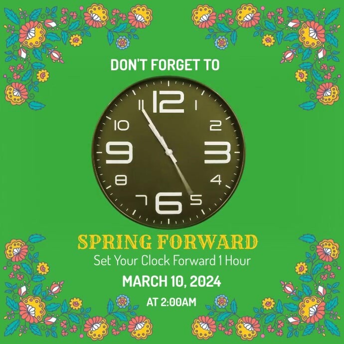 Plantilla de Spring Forward | PosterMyWall