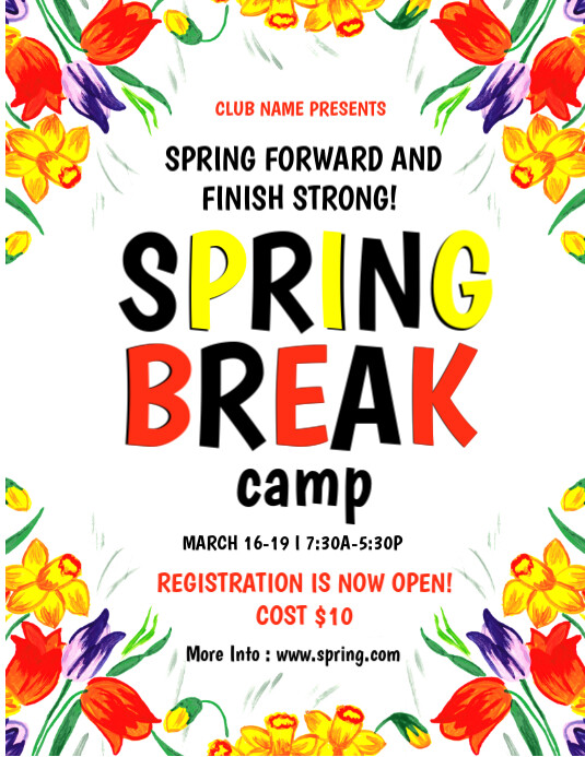 Spring Forward Flyer Template | PosterMyWall