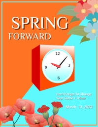 SPRING FORWARD Template | PosterMyWall
