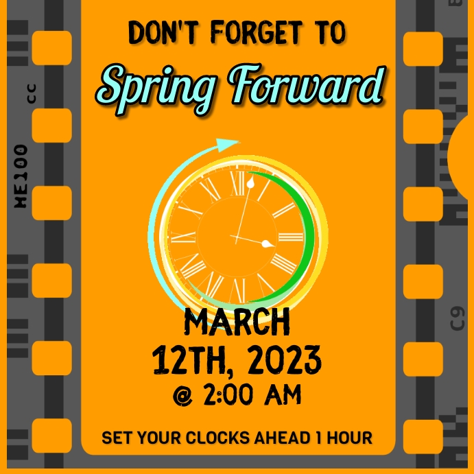 Plantilla de Spring Forward Instagram Post | PosterMyWall