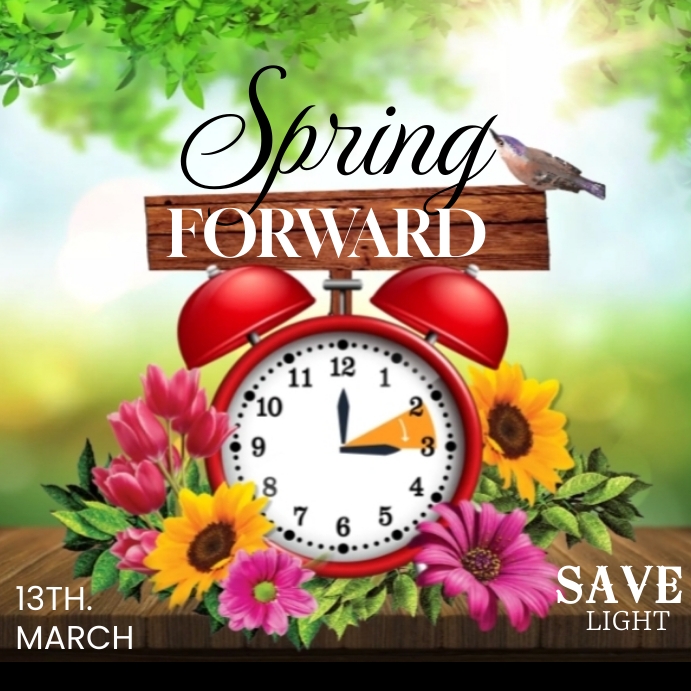 SPRING FORWARD INSTAGRAM POST Template | PosterMyWall