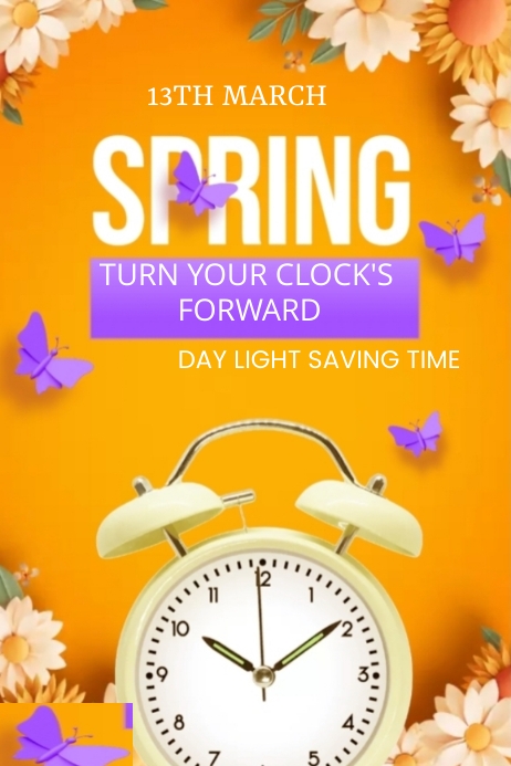 SPRING FORWARD POST Template | PosterMyWall