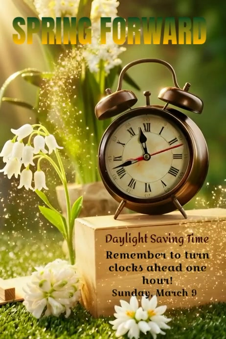 Spring Forward Poster Template | PosterMyWall