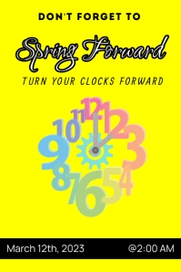 Spring Forward Poster Template | PosterMyWall