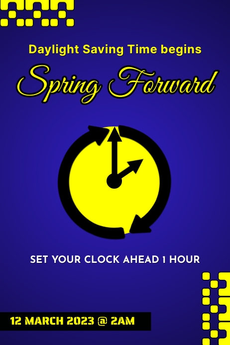 Spring Forward Poster Template | PosterMyWall