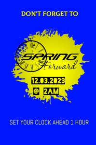 Spring Forward Poster Template | PosterMyWall