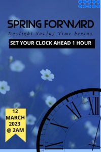 Spring Forward Poster Template | PosterMyWall