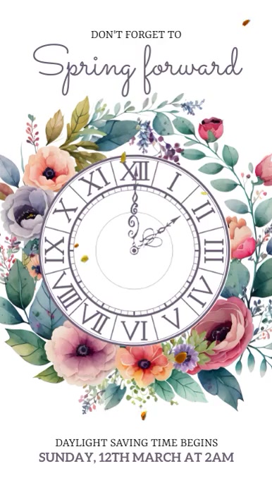 Copy of Spring Forward Template | PosterMyWall