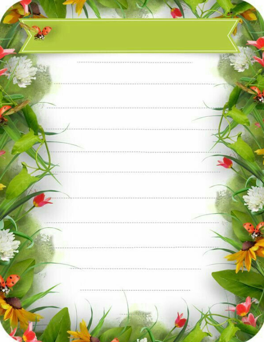 Spring Garden Notepad Template | PosterMyWall