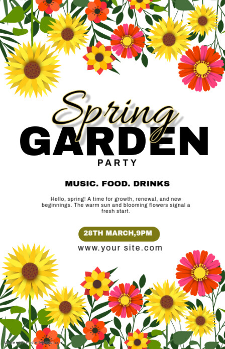 Copy of SPRING GARDEN PARTY | PosterMyWall