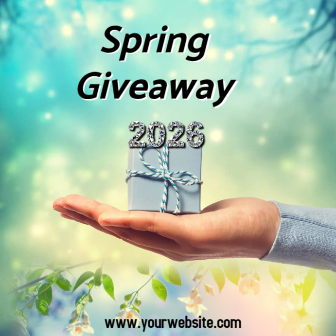 Spring giveaway Template | PosterMyWall