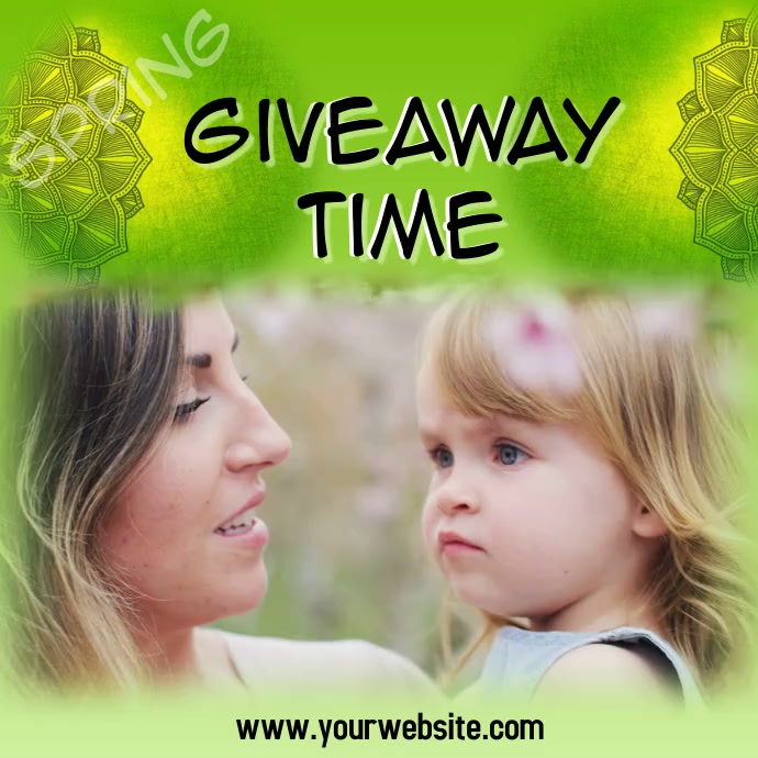 Spring giveaway video Template | PosterMyWall