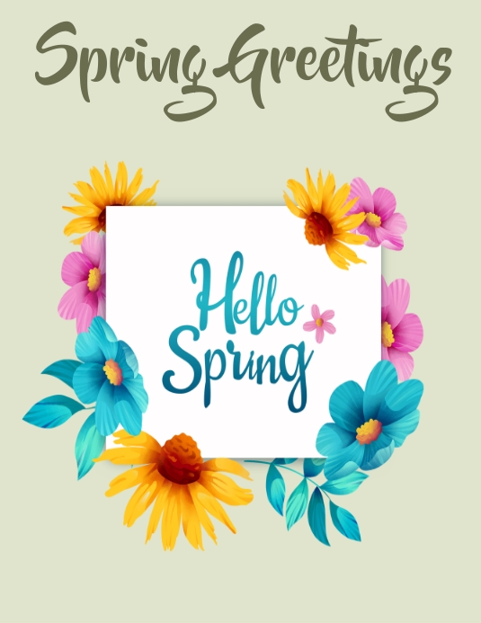 Copia de Spring Greeting card | PosterMyWall