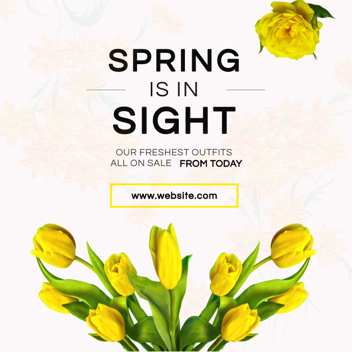 spring instagram post banner advertisement Template | PosterMyWall