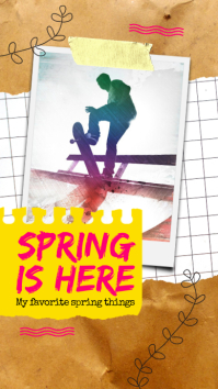 Blue spring break beach party Instagram story Template | PosterMyWall