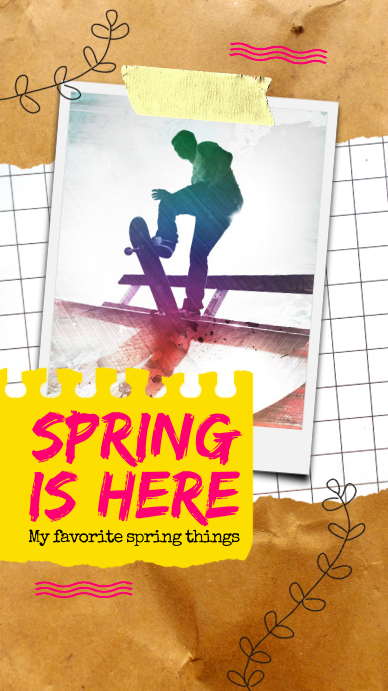 Spring Is Here Instagram Story Template | PosterMyWall