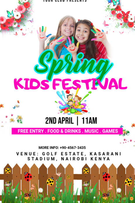 Copy of spring kids festivals | PosterMyWall