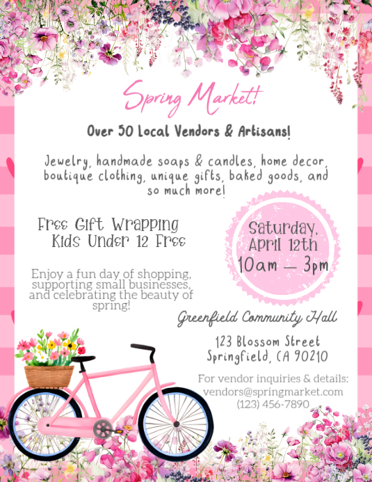 Copy of Spring Market Flyer | PosterMyWall