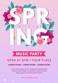 Spring Party Poster Design Template | PosterMyWall