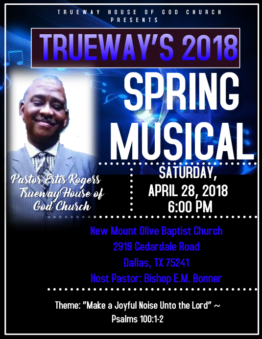 Spring Musical Template | PosterMyWall