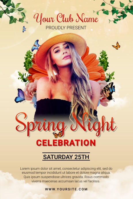 Spring Night Party Flyer or Poster Template | PosterMyWall