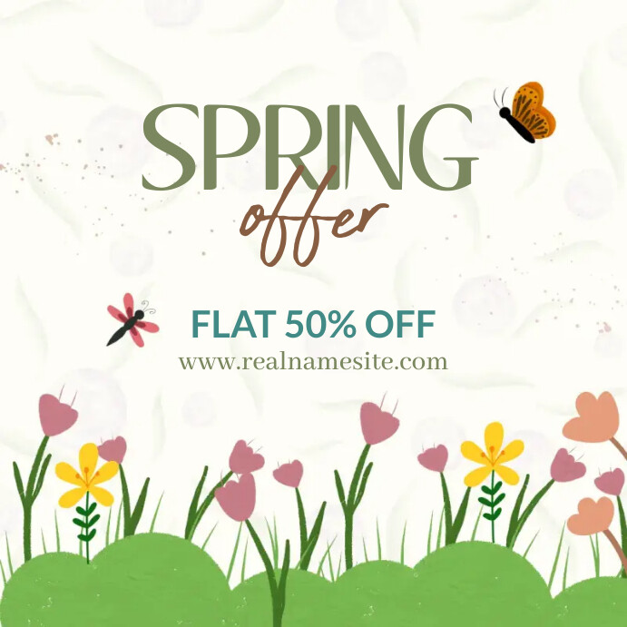 Spring Offer Instagram Post Template | PosterMyWall