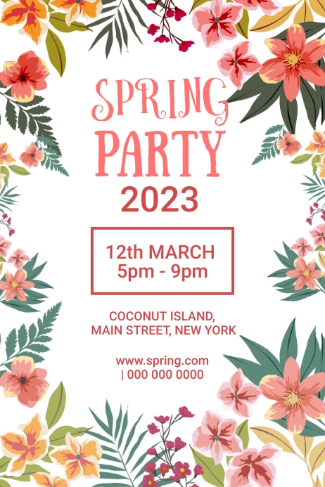 Plantilla de Spring party 2023 | PosterMyWall