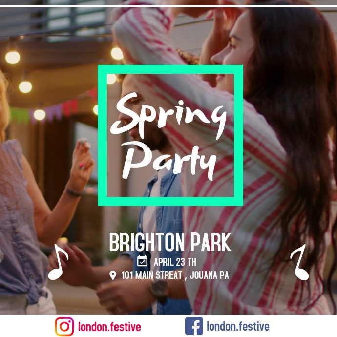 spring party app Template | PosterMyWall