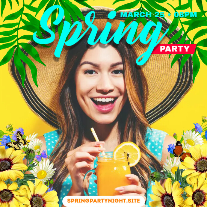 Copy of SPRING PARTY BANNER | PosterMyWall