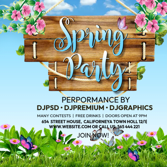 Copy of Spring Party Celebration | PosterMyWall