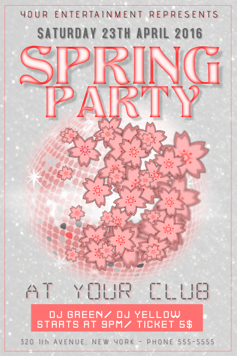 Spring party club flyer template | PosterMyWall