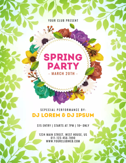 Copy of spring party | PosterMyWall