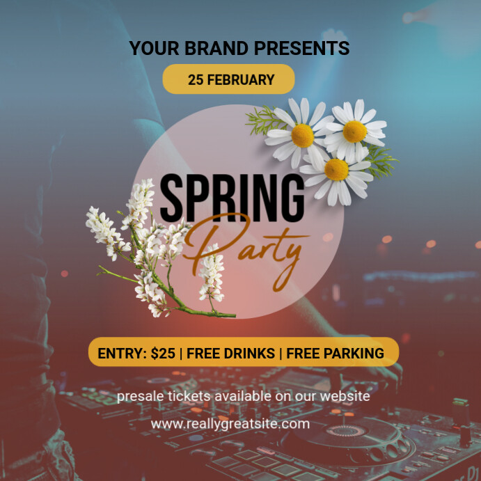 Copy of Spring party | PosterMyWall