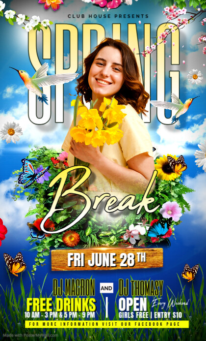SPRING PARTY Template | PosterMyWall