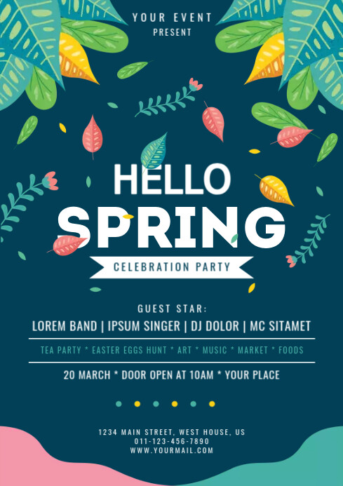 Plantilla de spring party | PosterMyWall