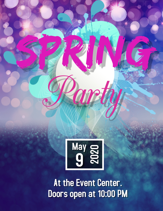 Copy of spring party | PosterMyWall