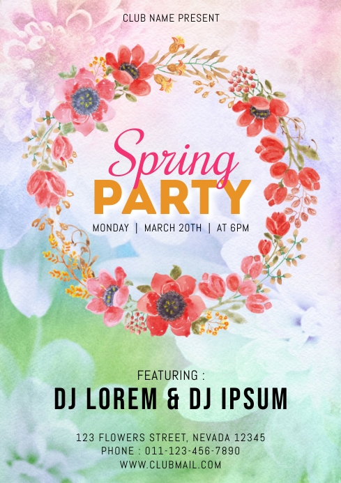 Plantilla de spring party | PosterMyWall
