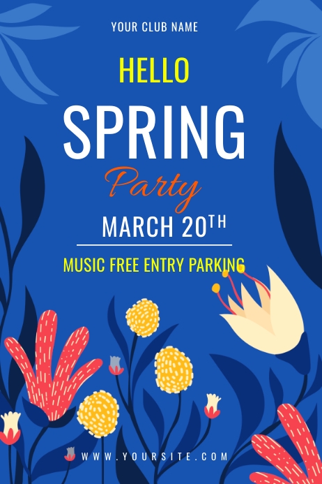 spring party Template | PosterMyWall