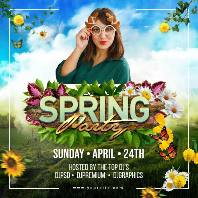 Spring Party Template | PosterMyWall