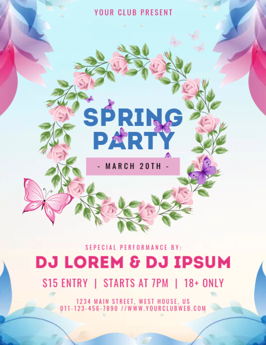 spring party Template | PosterMyWall