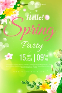 Spring party banner Template | PosterMyWall