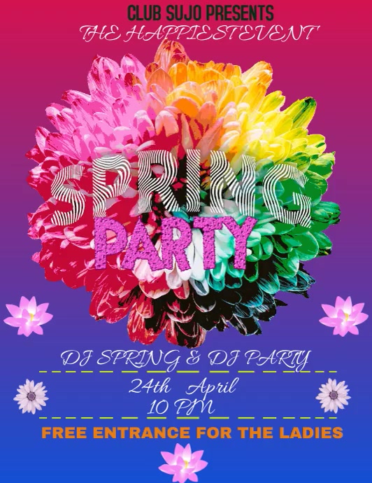 Spring Party Template | PosterMyWall