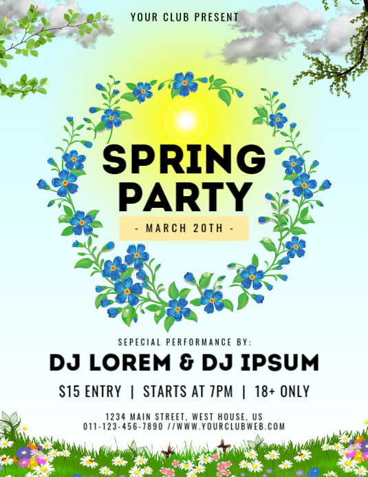 spring party Template | PosterMyWall