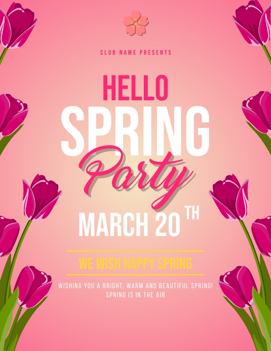 SPRING PARTY Template | PosterMyWall