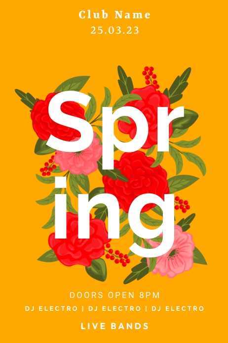spring party Template | PosterMyWall